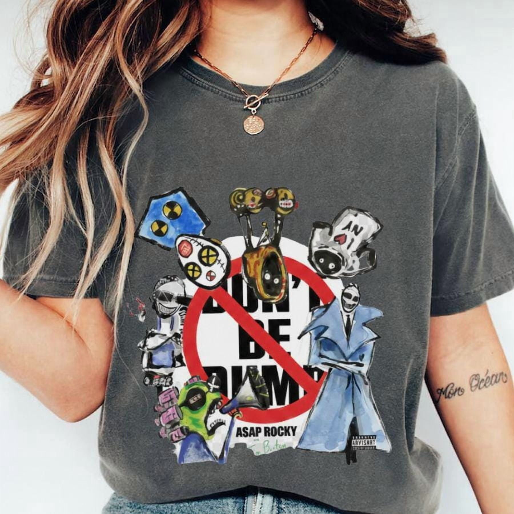 ASAP Rocky announces the 2026 “Don’t Be Dumb” Tour Shirt, Comfor Color ...