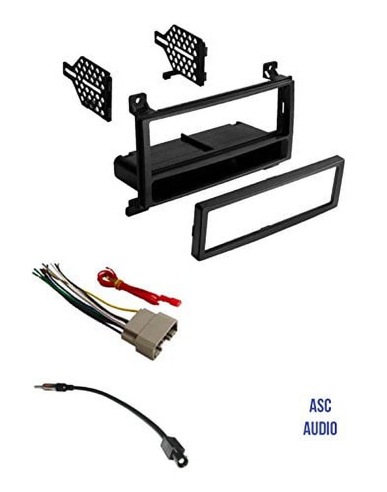 ASC Audio Car Stereo Dash Kit with Wire Harness and Antenna Adapter for 2011 2013 Dodge Durango Walmart
