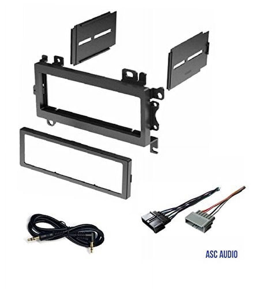 ASC Car Stereo Dash Install Mount Kit and Wire Harness Combo to install ...