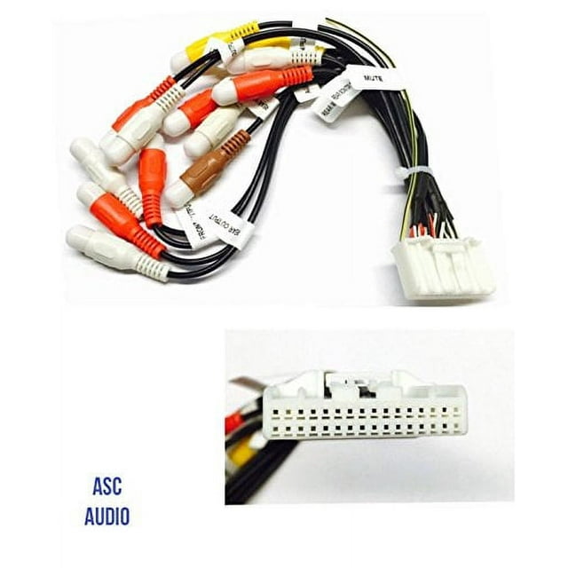 ASC Car Stereo RCA Audio Video Wire Harness Plug for select Pioneer ...
