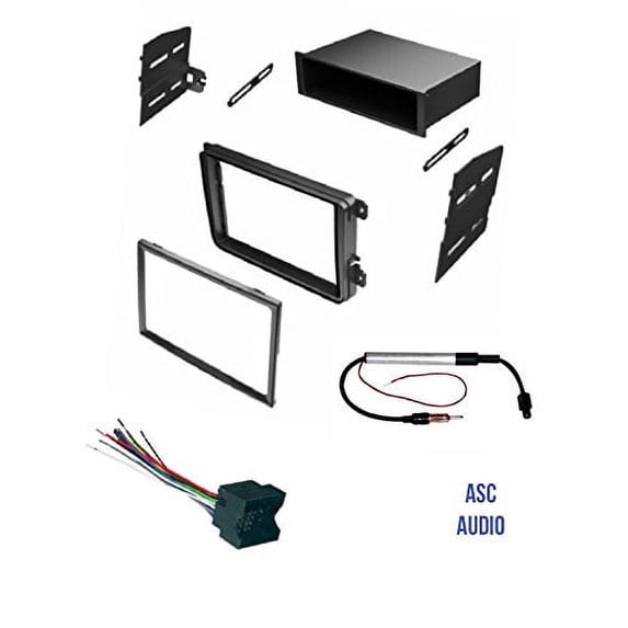 ASC Audio Car Stereo Dash Kit, Wire Harness, Antenna Adapter for VW ...