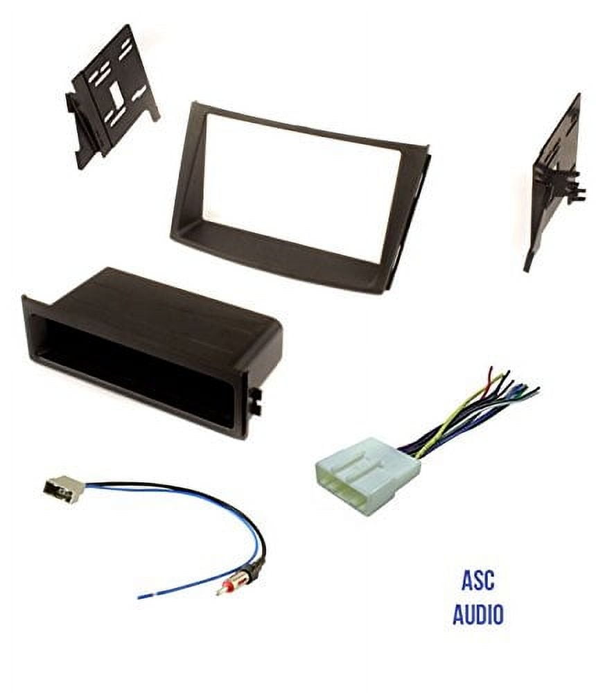 ASC Car Stereo Radio Install Dash Kit, Wire Harness, and Antenna ...
