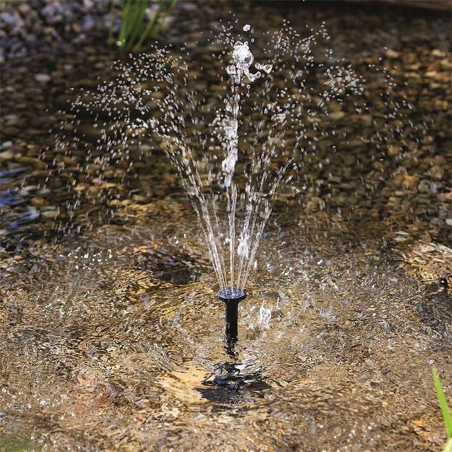 ASC Solar Water Pump Kit for Fountain Pool and Pond (1.6W Battery/Timer ...