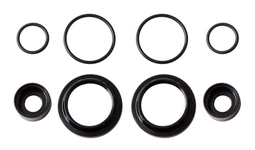 ASC91909 Associated 12mm Shock Collar & Seal Retainer Set (Black ...