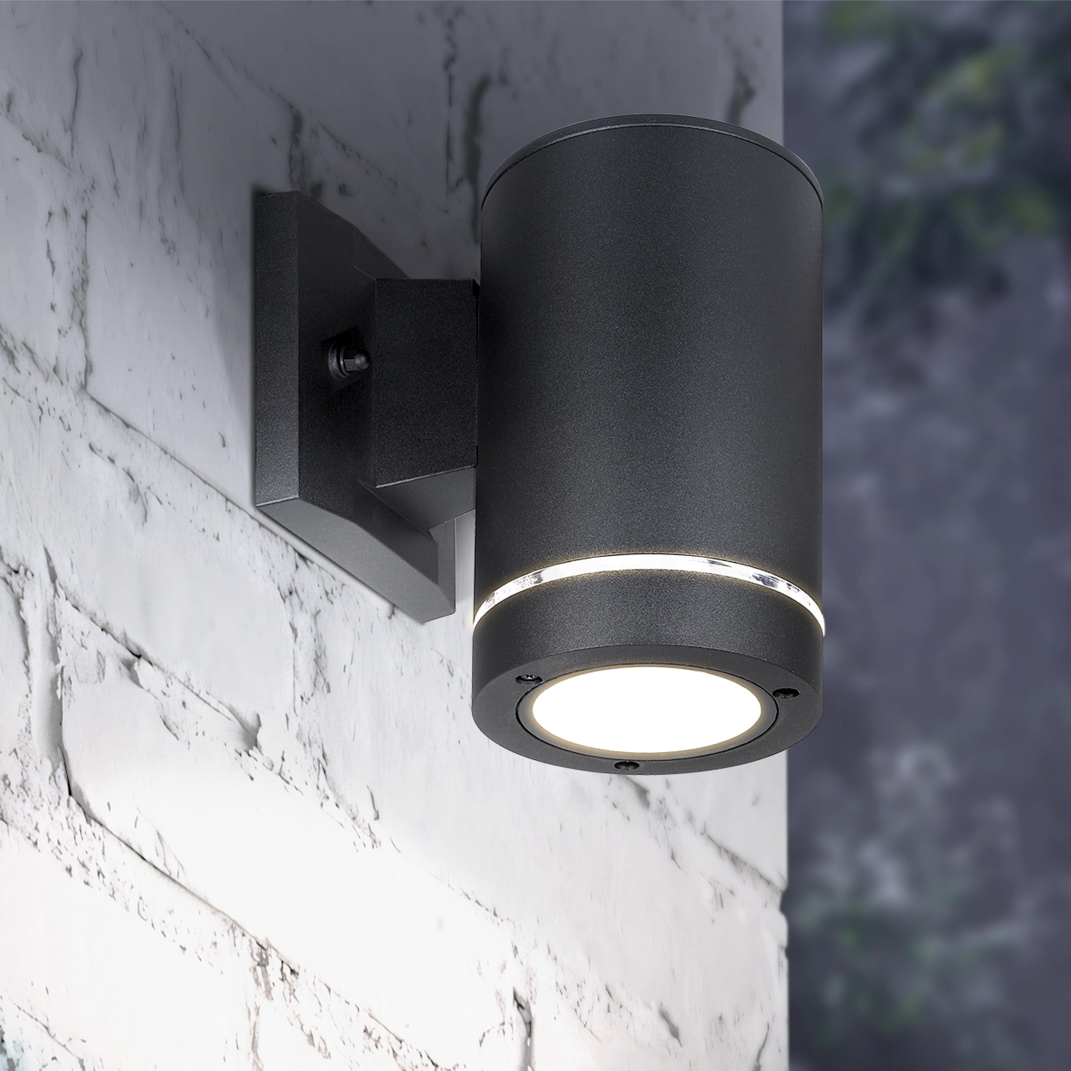 ASD 1-Way Round Cylinder Wall Light Fixture | 60W E26 Bulb Socket 120V ...