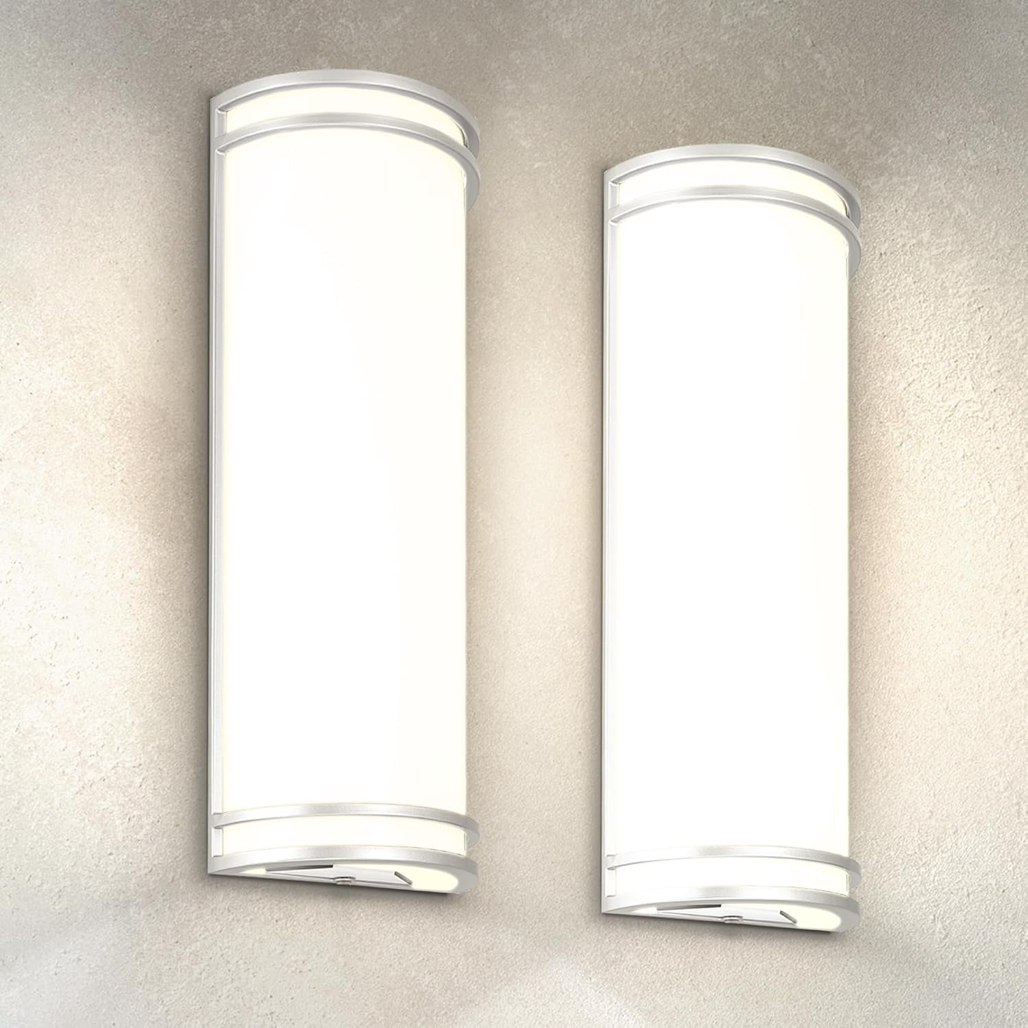 ASD 18 Inch LED Outdoor & Indoor Wall Mount Light Fixture - Brushed ...