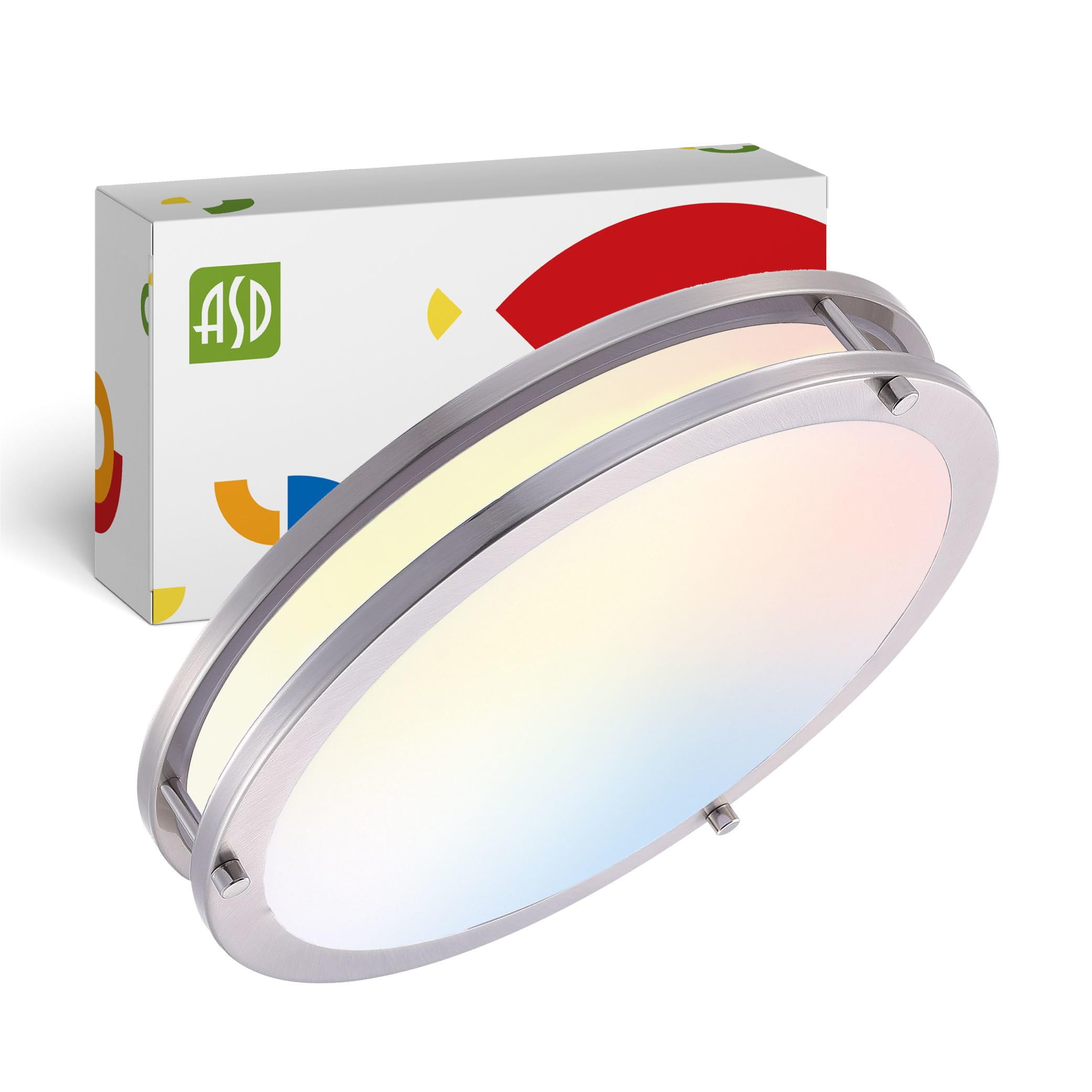 ASD LED 14 Inch Round Flush Mount Light Fixture | 21W 1750LM 3000K ...