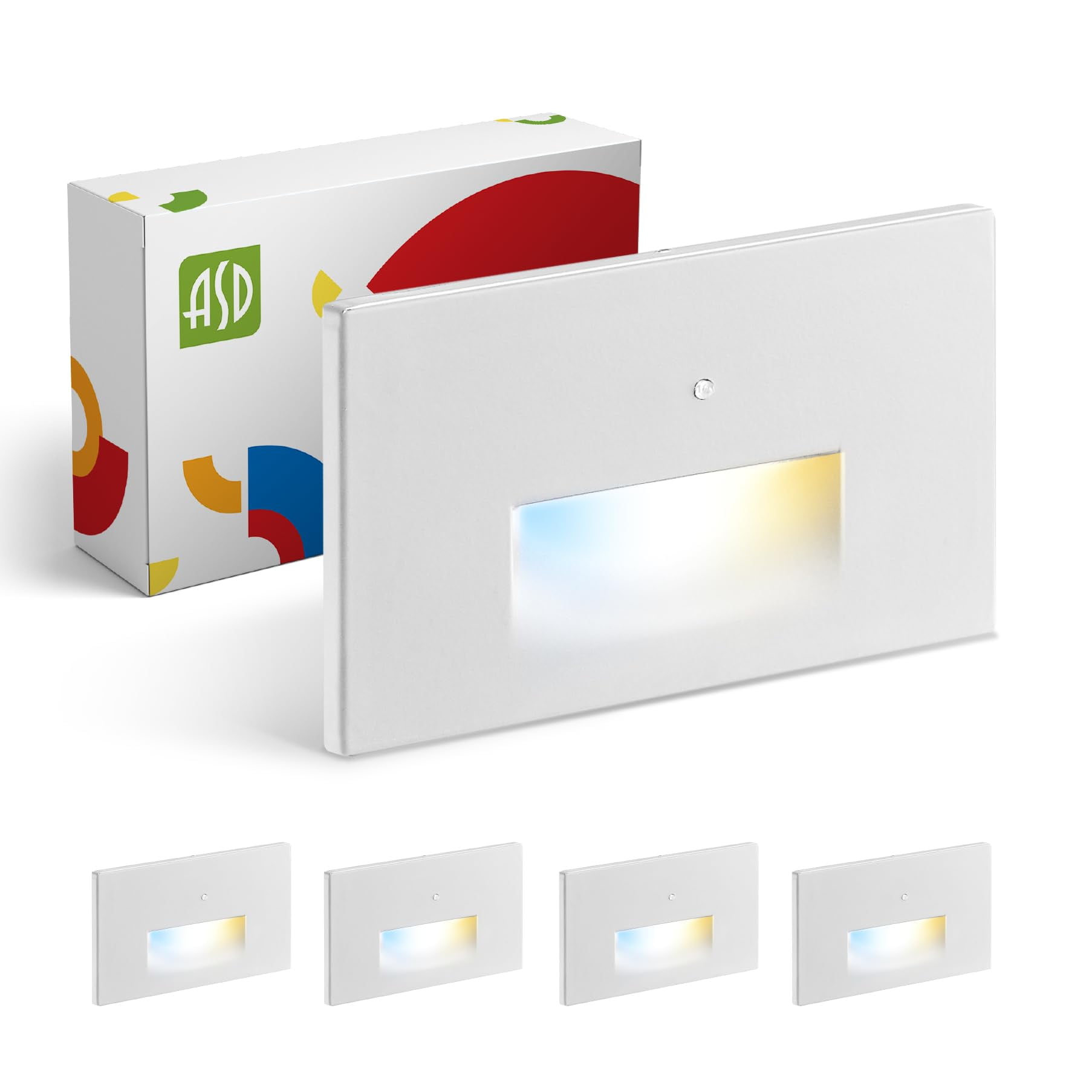 ASD LED Step Light Fixture | 3W 120LM 3000K-5000K 120V | 3CCT ...
