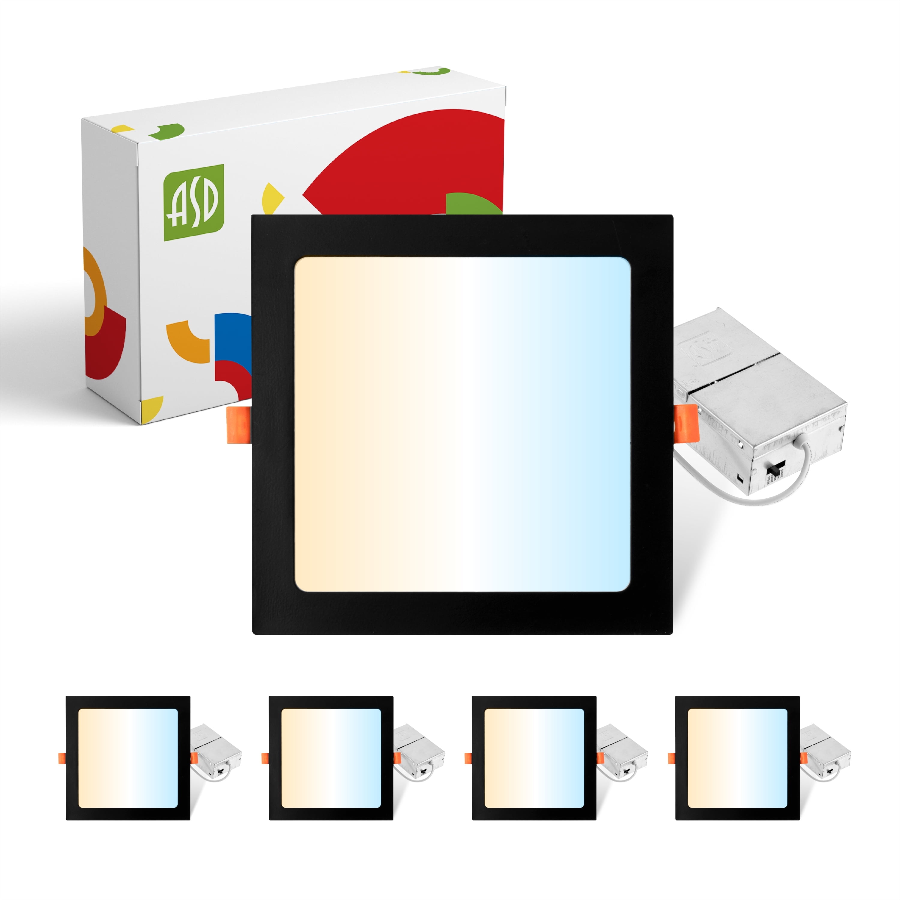 Smart Recessed Lighting, 4 inch RGB LED Recessed Lighting with Warm ...