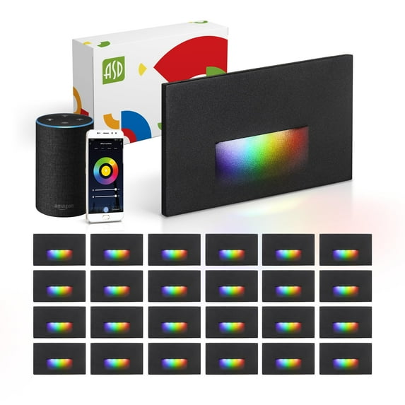 ASD LED Step Light Fixture | 3W 60LM RGB-2700-6500K 120V | Smart ...