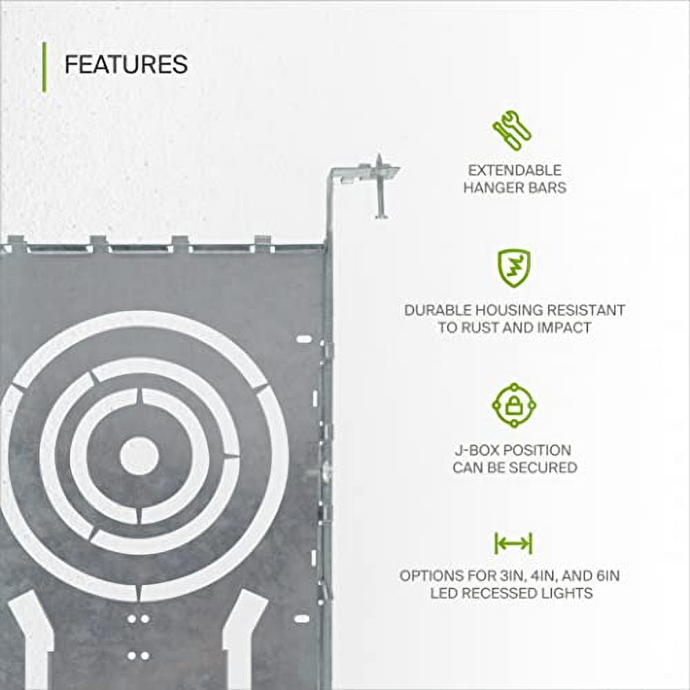 ASD New Construction Mounting Plate with Round Holes - 3/4/6 Inch ...