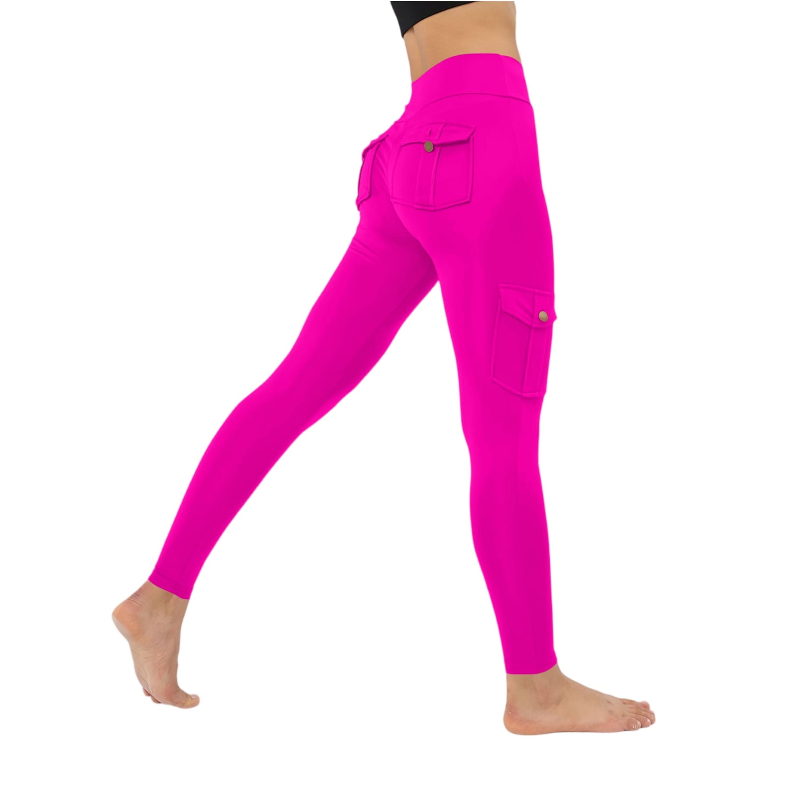 ASDFVBKG Capri Leggings with Pockets for Women High Waist Running ...