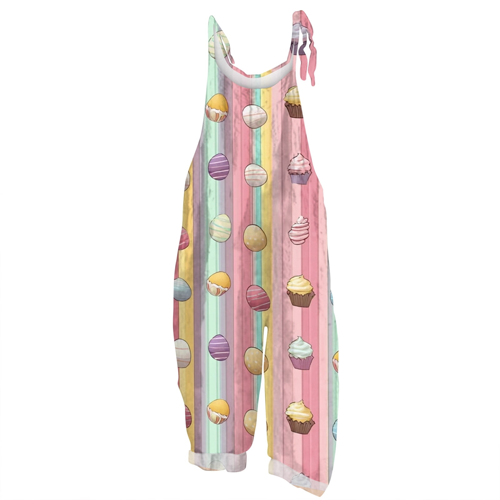 ASDFVBKG Easter Vacation Jumpsuits for Women Soft Square Neck ...