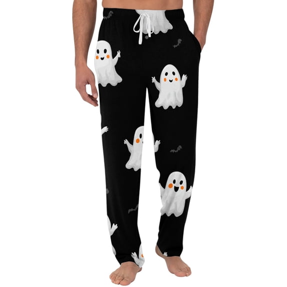 ASDFVBKG Halloween Themed Men's Casual Pajama Pants with Drawstring ...