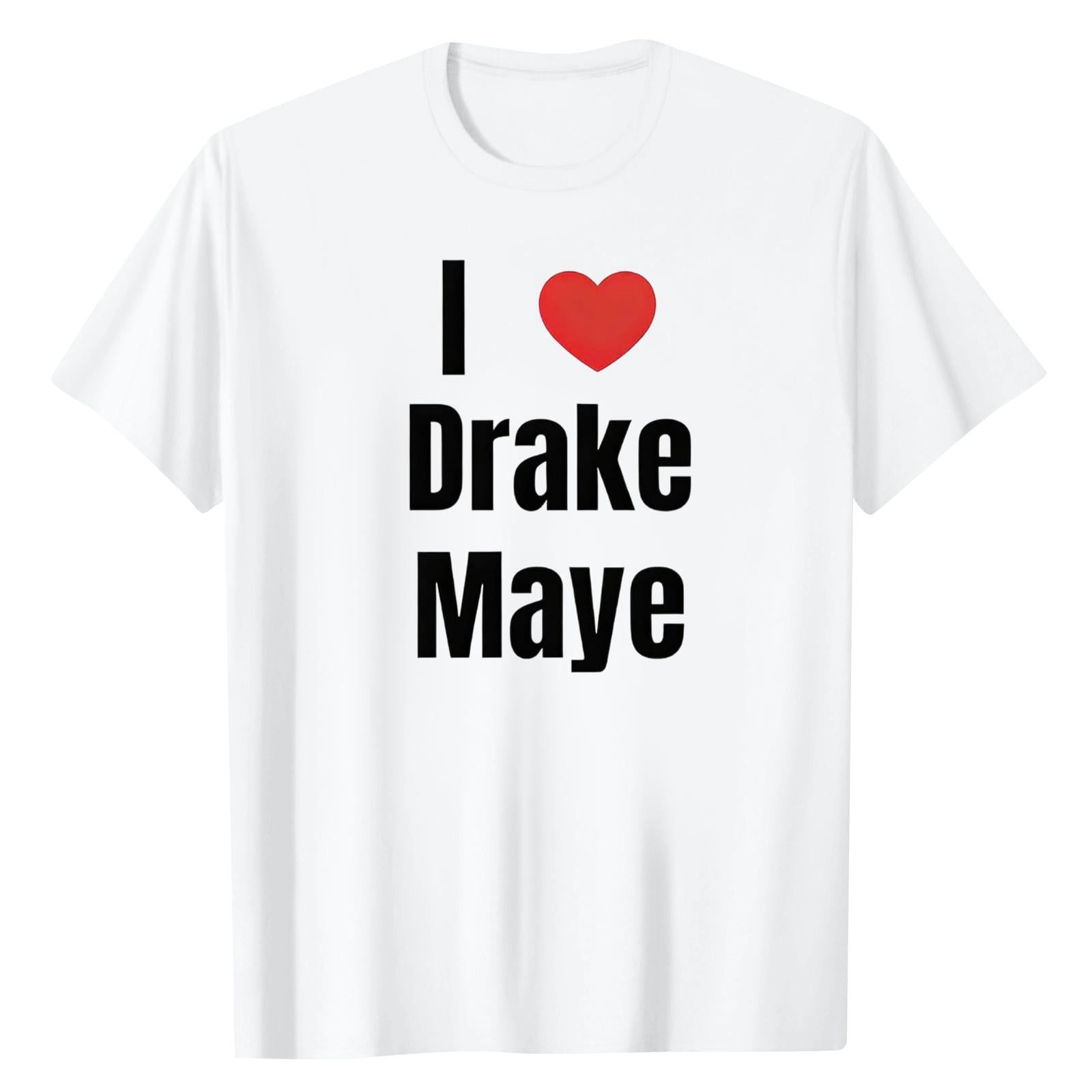 ASDFVBKG I Love Drake First Name | Football Fan Crewneck Shirt Red 2XL ...