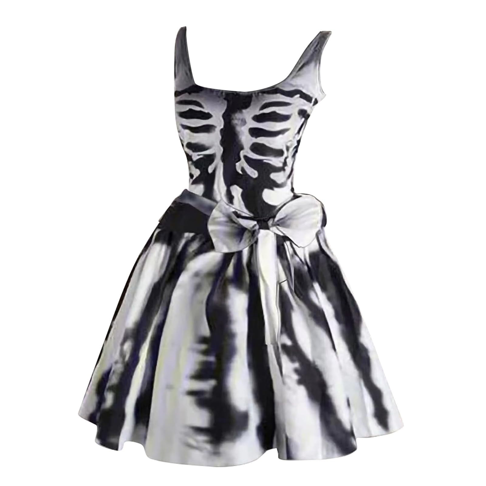 ASDFVBKG Ladies Halloween Dresses Strap Dresses Gothic Dressy Vintage ...