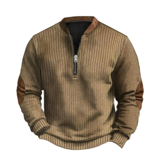 ASDFVBKG Men's & Big Men's Fleece Quarter Zip Pullover Cozy Long Sleeve ...