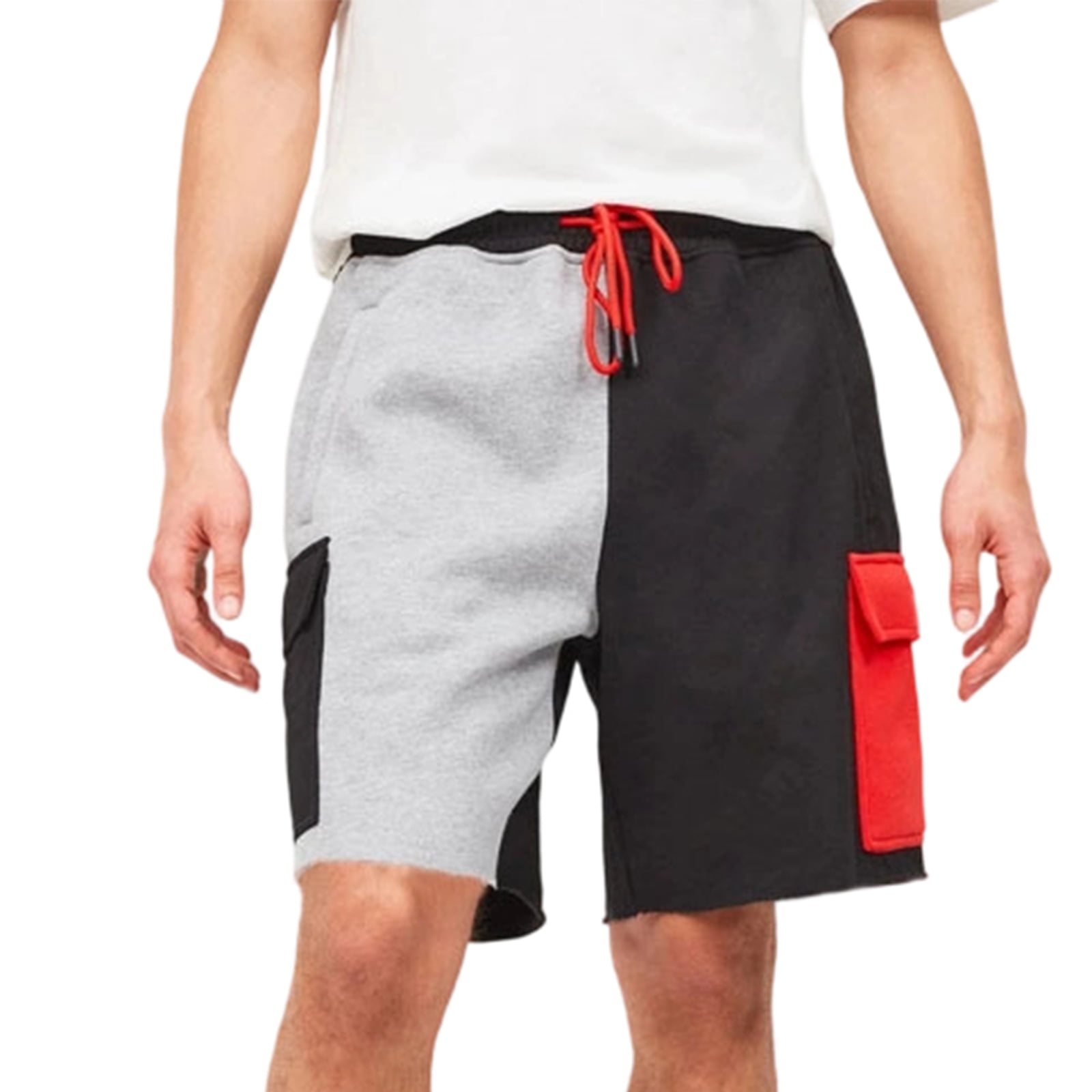 ASDFVBKG Men's Cargo Shorts Cozy Elastic Waist Drawstring Shorts Dressy ...