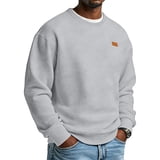 ASDFVBKG Mens Thermal Textured Crewneck Shirts Comfy Quilted Shirts ...