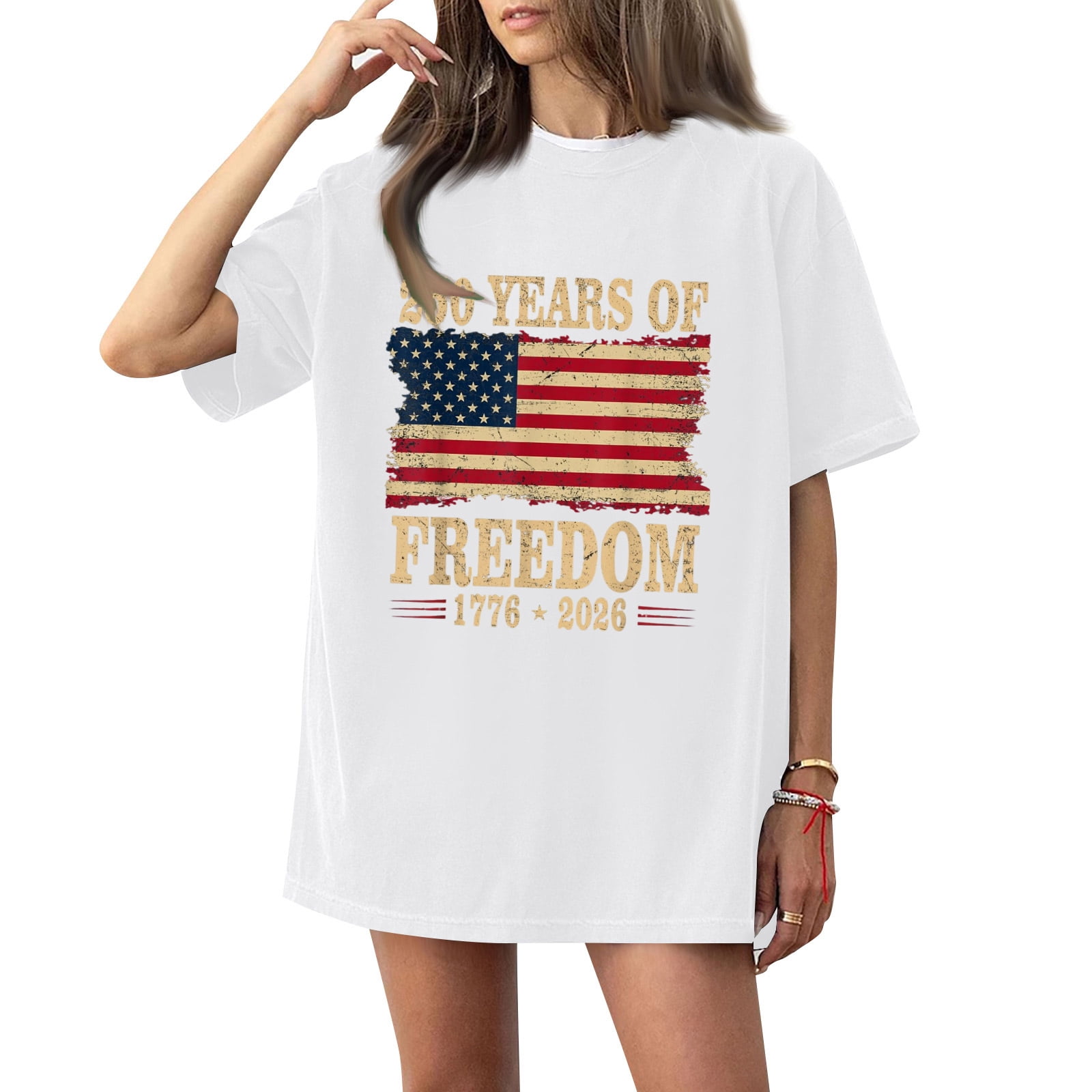 ASDFVBKG On Back Betsy Ross Flag 250 Years of Liberty 250th Birthday T ...