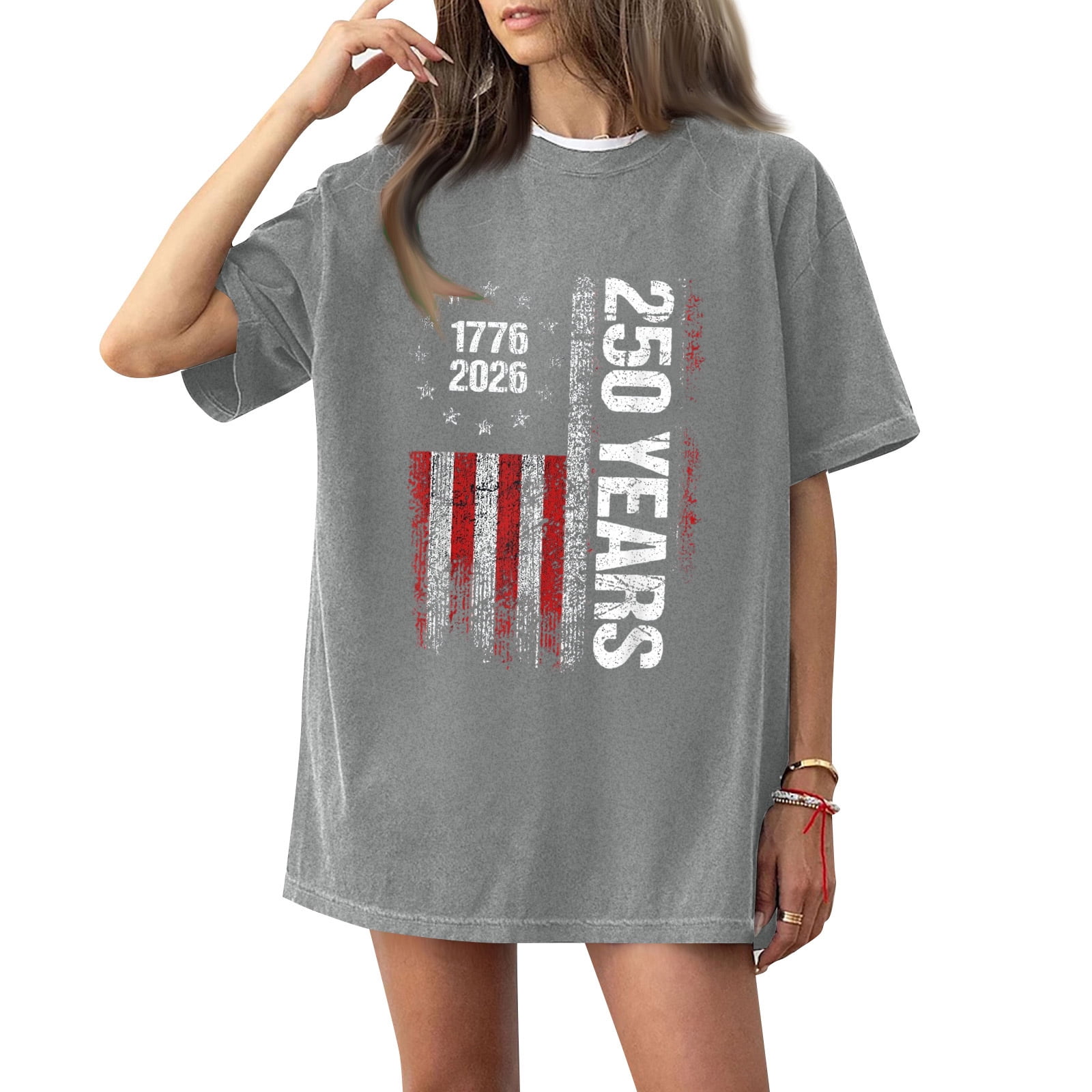 ASDFVBKG On Back Flag 250 Years of Freedom 1776-2026 250th Birthday T ...