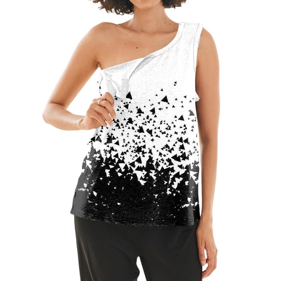ASDFVBKG Post Shoulder Surgery Shirts for Women Tear Away Snap Button ...