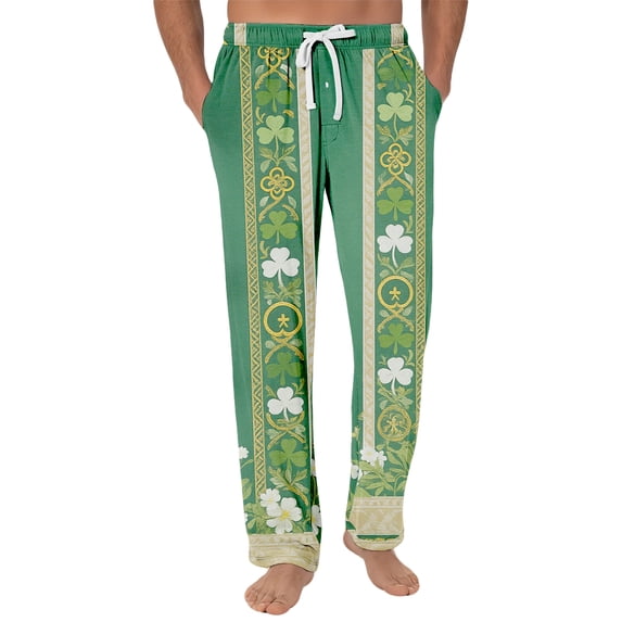 ASDFVBKG Saint Patrick's Day Pj Pant for Men Drawstring Lounge St ...