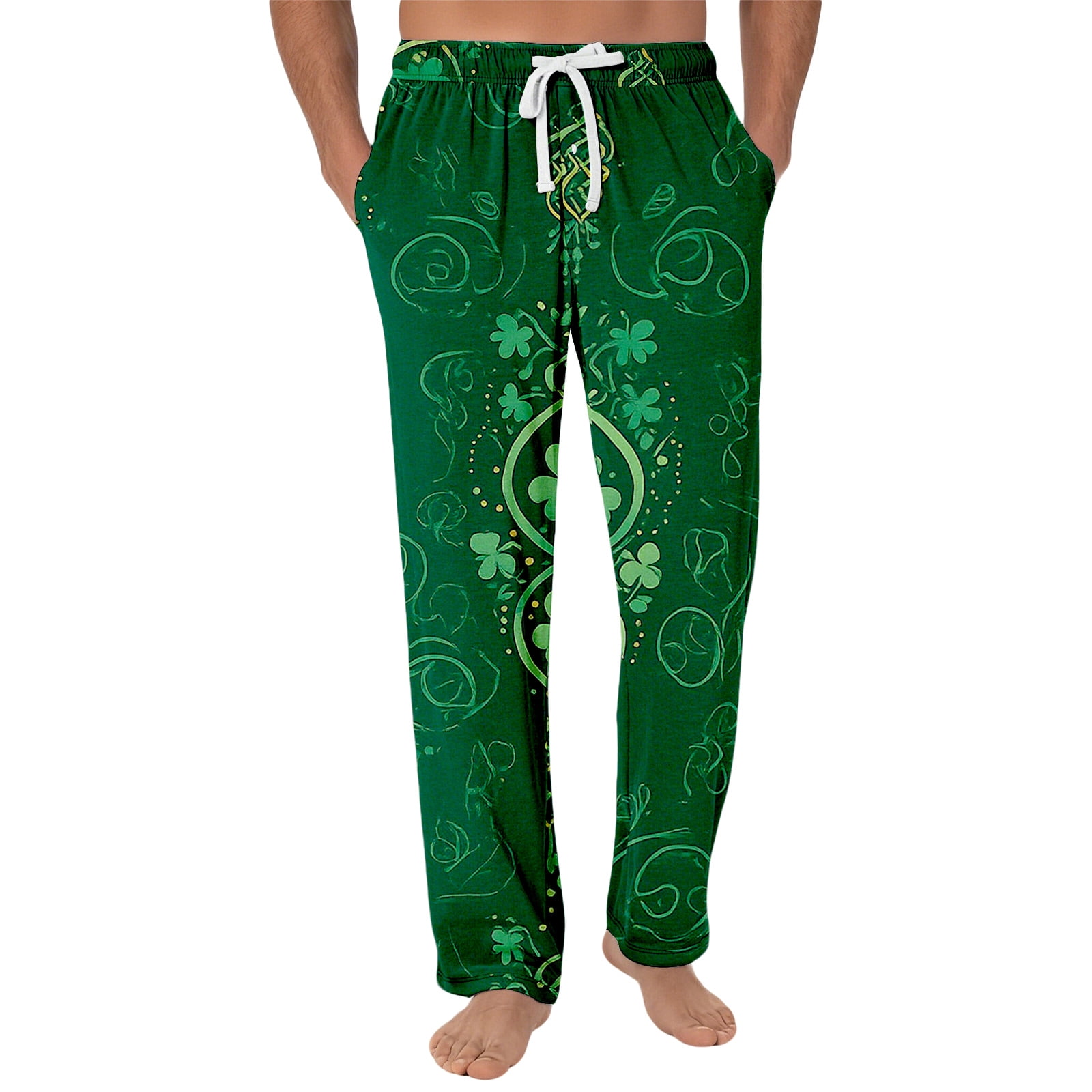 ASDFVBKG Saint Patrick's Day Pj Pant for Men Drawstring Lounge St ...
