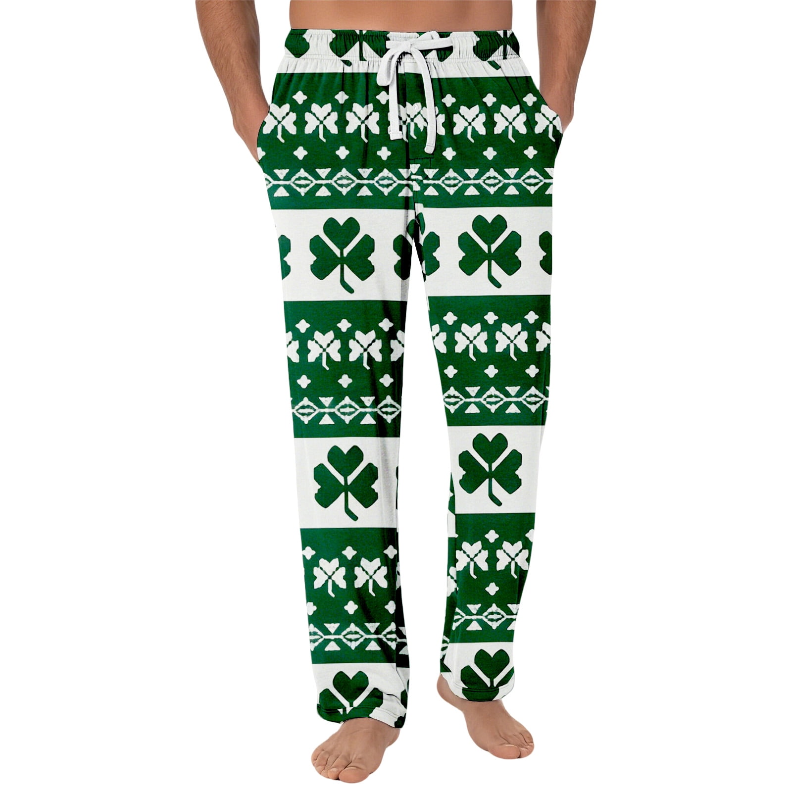 ASDFVBKG Saint Patrick's Day Pj Pant for Men Drawstring Lounge St ...