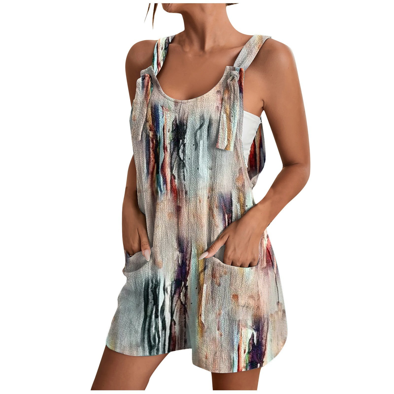 ASDFVBKG Short Rompers for Women Summer Vacation Outfits Suspenders ...