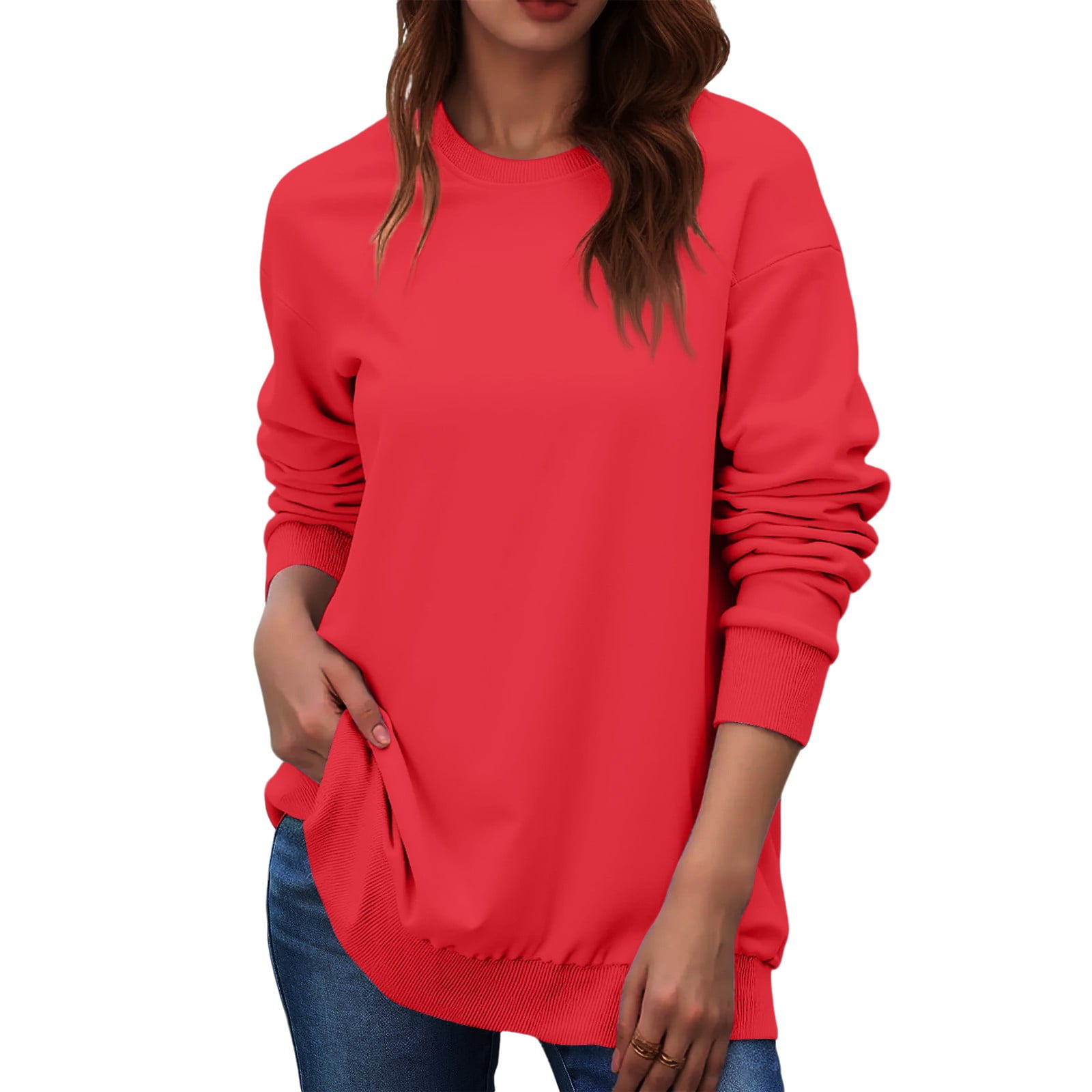 ASDFVBKG Sweatshirt Ugly Sweater Women Cozy Long Sleeve Crewneck ...