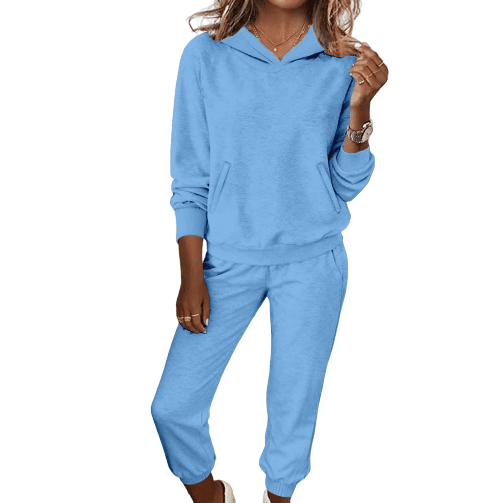 ASDFVBKG Sweatsuits Women 2 Piece Outfit Long Sleeve Lounge Hoodies ...