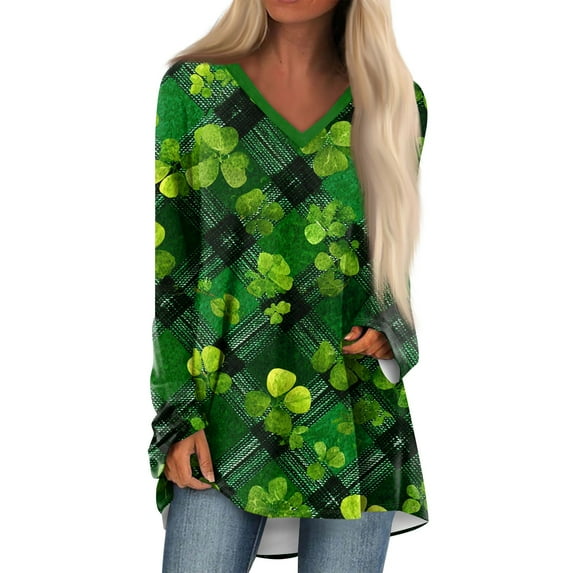 ASDFVBKG Valentine's Day Outfit for Women Long Sleeve Tops Work Crew ...