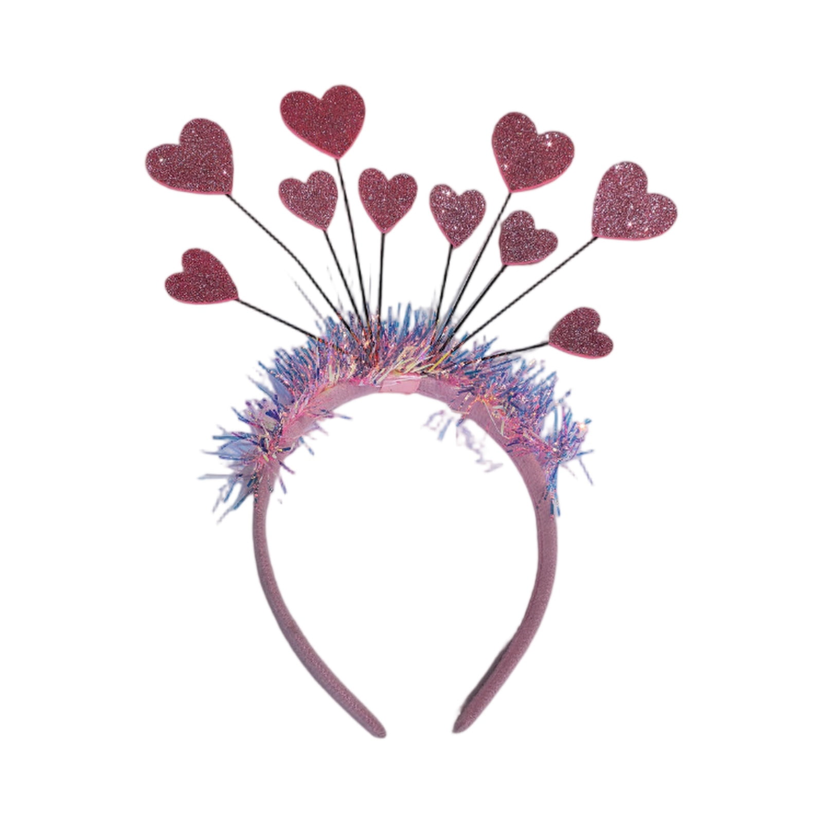 ASDFVBKG Valentines Headbands for Women Glitter Red Heart Headband for ...