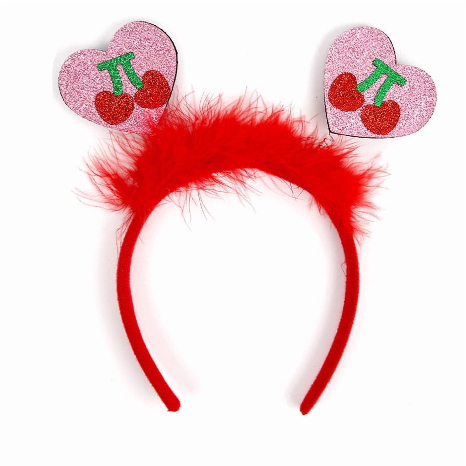 ASDFVBKG Valentines Headbands for Women Glitter Red Heart Headband for ...