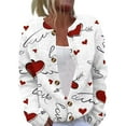 ASDFVBKG Women - Button Up Valentine's Day Cardigans Coat Long Sleeve ...
