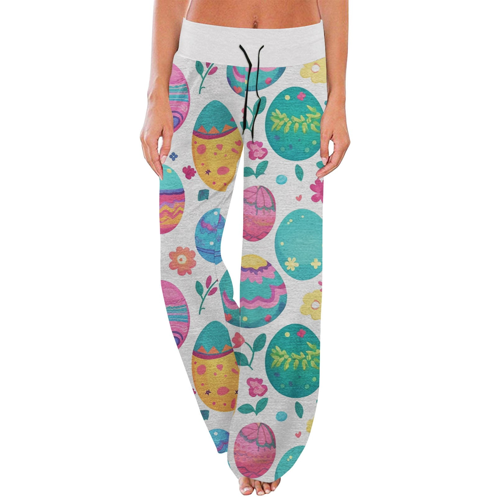 ASDFVBKG Women's Easter Day Pajama Pants Trendy Loose Fit Pants Rabbit ...