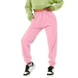 ASDFVBKG Women's Plus Jogger Sweatpants Comfortable Gym Elastic Waist ...