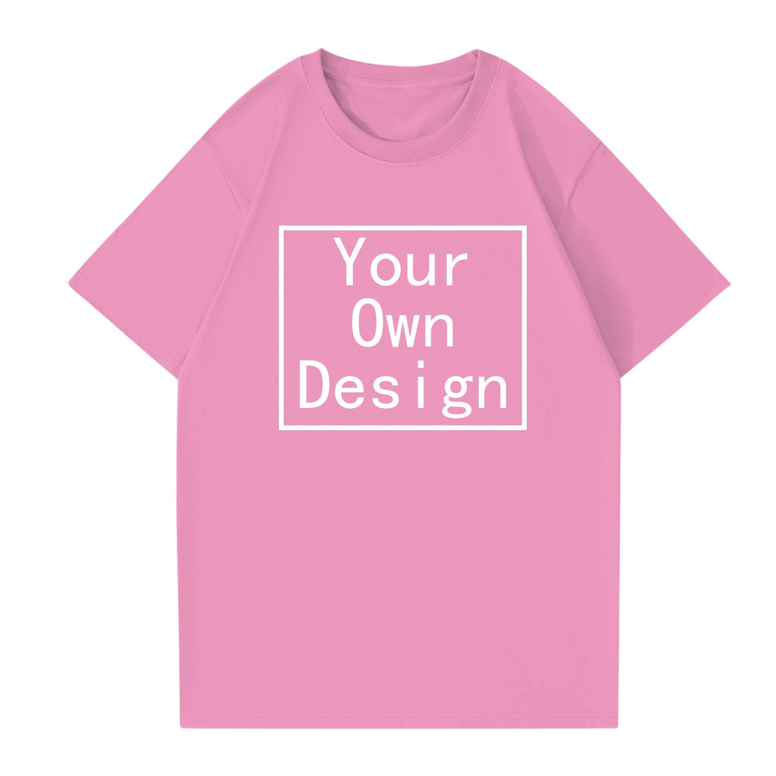 ASDFVBKG Womens Custom Tshirts Design Your Own Front Print T-Shirt ...