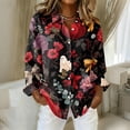 ASDFVBKG Womens Relaxed Fit Long Sleeve Button Down Blouse Halloween ...