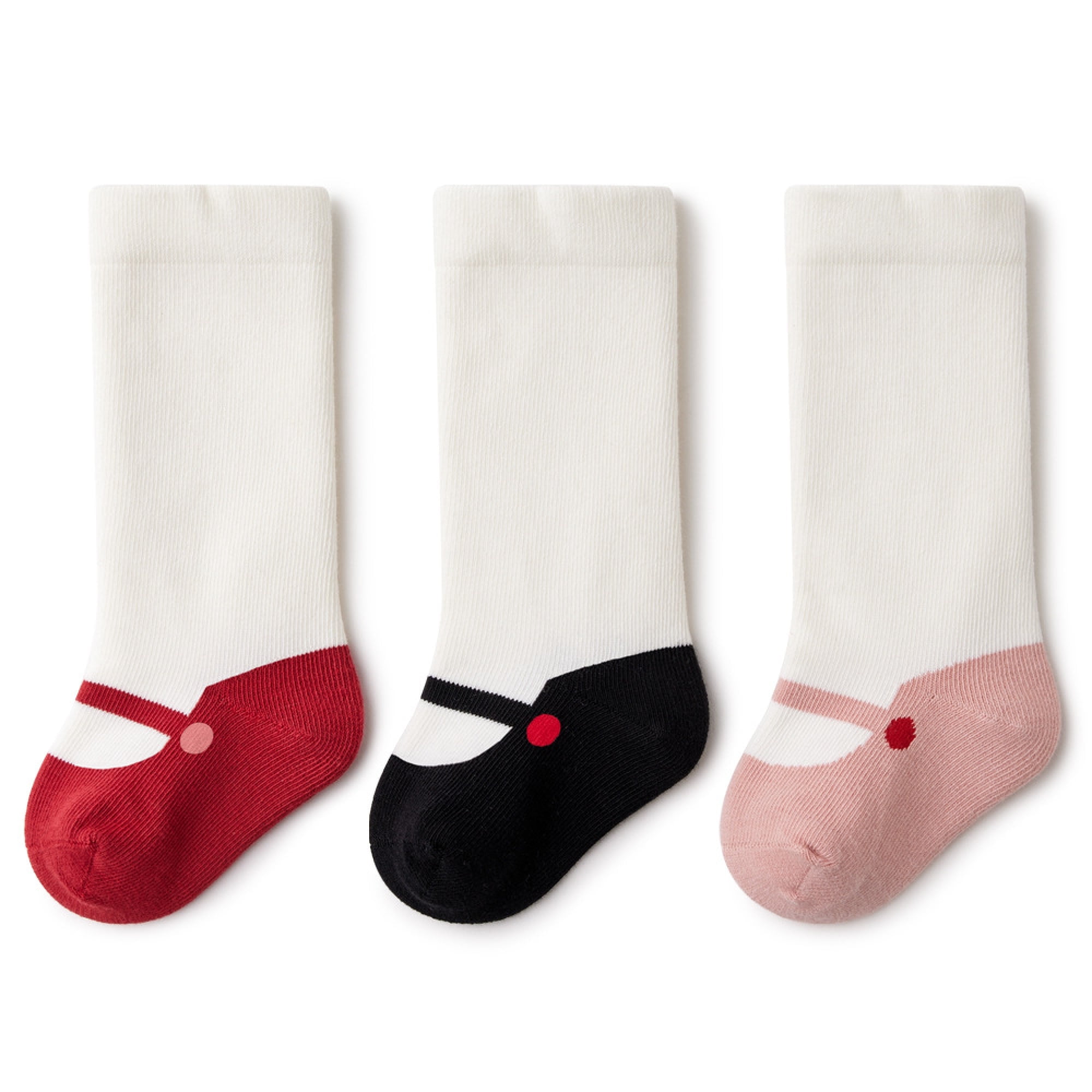ASDIIT 3pcs Socks For Babies Cotton Mid-Length Socks Cute Cartoon Shoe ...