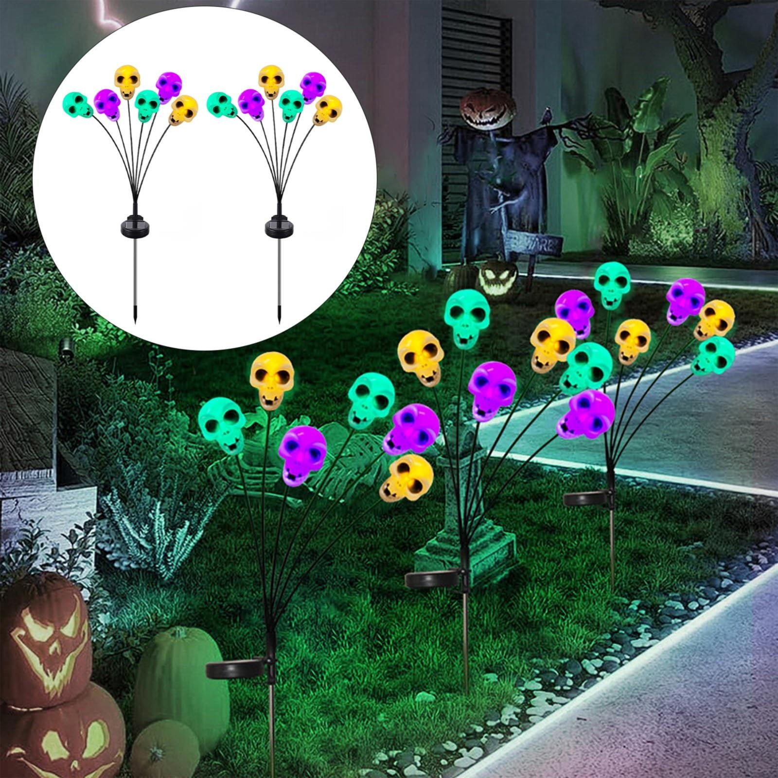 ASDYO 2 Pack Halloween Solar Lights Eyeball Light For Outdoor Halloween ...
