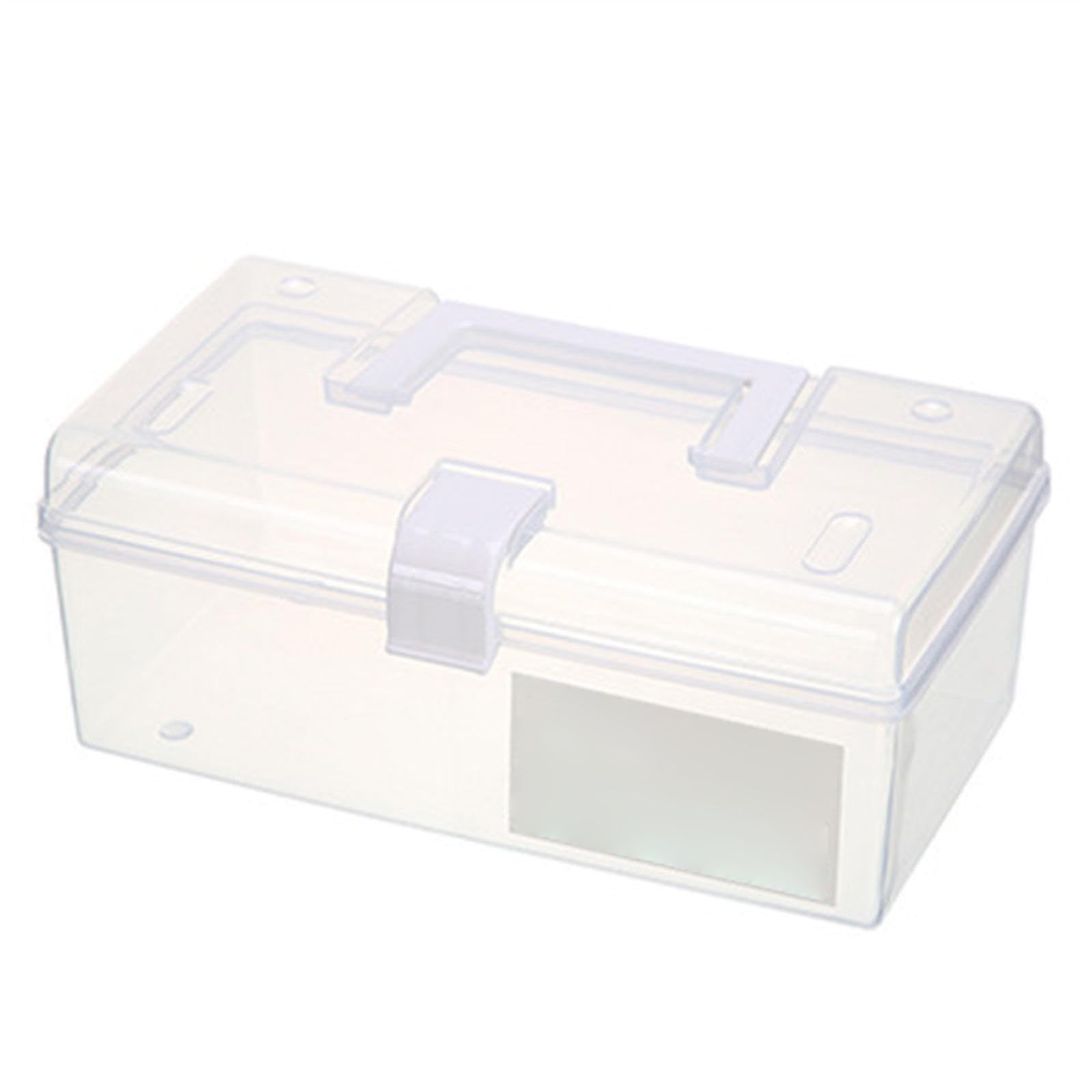 ASDYO Portable Clear Plastic Storage Container Box With Handle Lock ...
