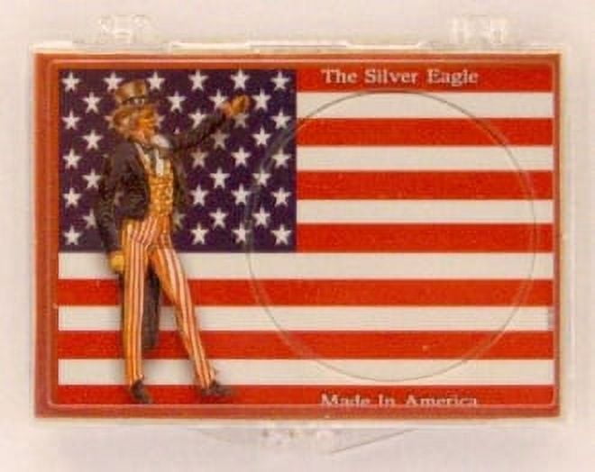 ASE Uncle Sam - Flag 2X3 Coin Snap Lock Holders - Walmart.com