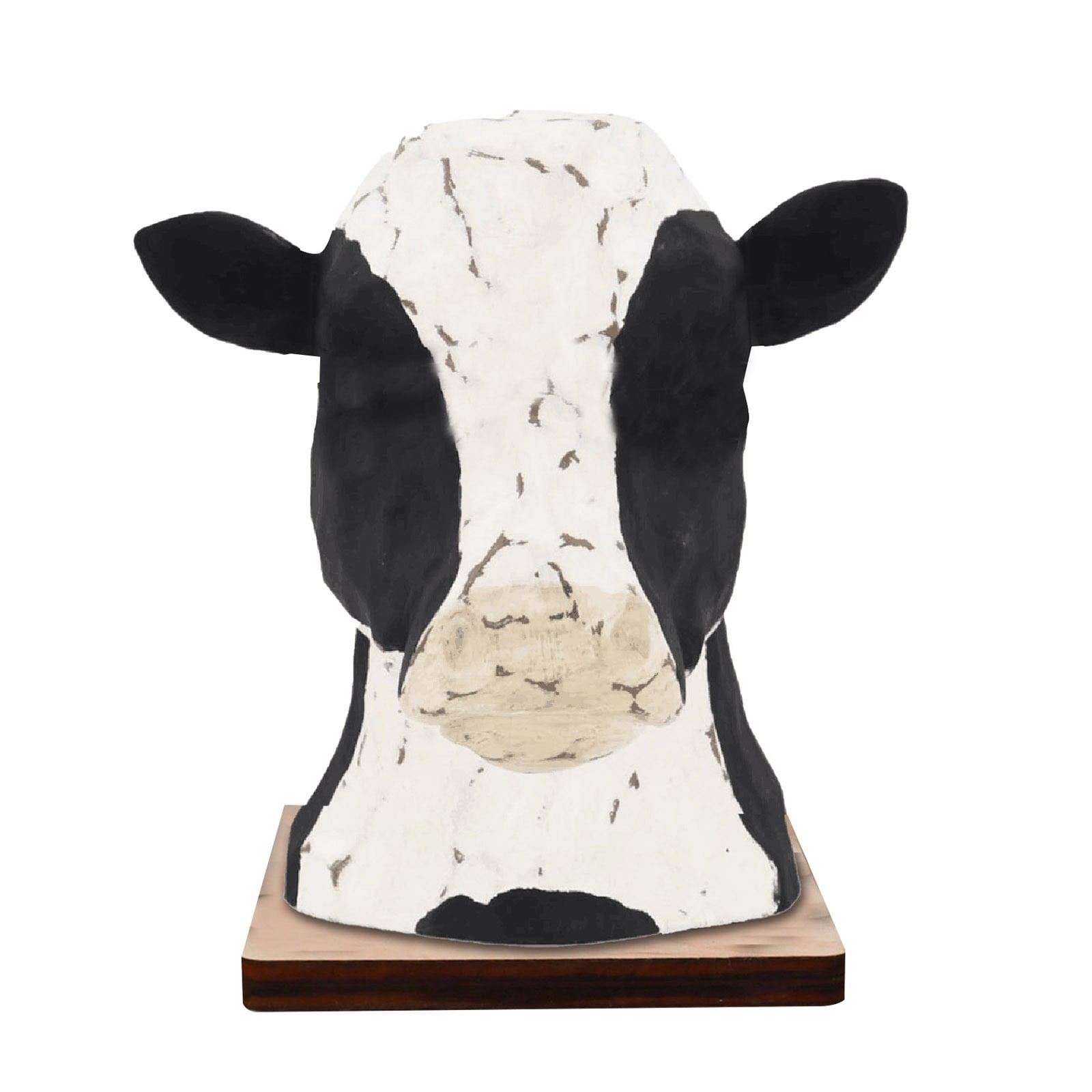 ASEIDFNSA Adorable Decorative Bull Head Glasses Frame Wooden Simple ...