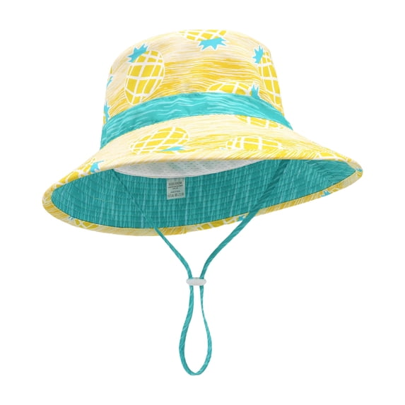 ASEIDFNSA Baby Star Printed Bucket Hat with Cotton Chin Strap Brim for ...