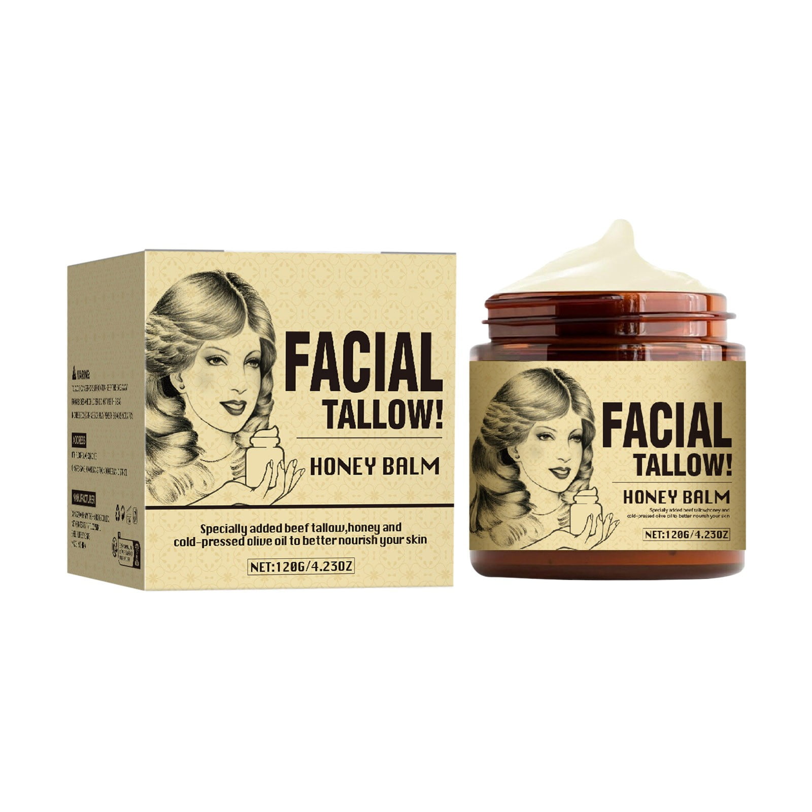 ASEIDFNSA Beef Tallow Moisturizer for Dry Skin Hydrating Long Lasting ...