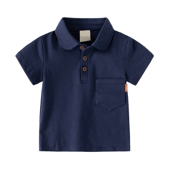 ASEIDFNSA Boys School Uniform Polo Shirt with Chest Pocket and Short ...