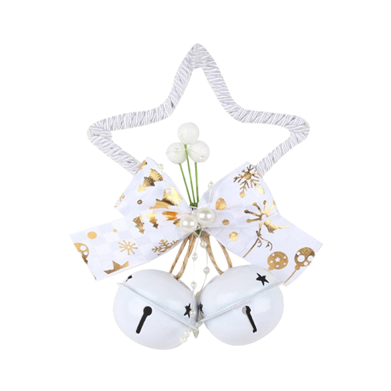 ASEIDFNSA Christmas Decorations 3D Christmas Five Pointed Star Bell ...