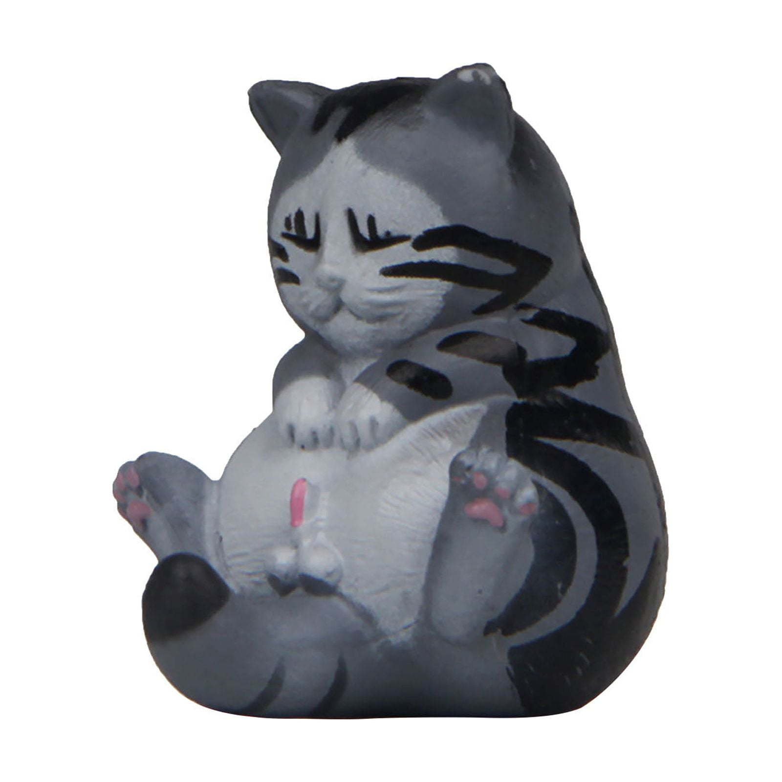 ASEIDFNSA Cute Warm Cats Statue with Simple Sitting Posture Sleepy Cats ...
